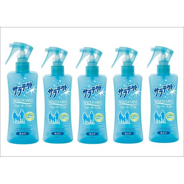 ◆新品　200ml×5個セット◆アース製薬 『サラテクト ウォーターミスト（200mｌ）』を【5個セット】で販売いたします。◆容量（個）：200ｍｌ◆販売元：アース製薬◆生産国：日本◆サッと簡単、お出かけ前にスプレーするだけで蚊からお肌を守...