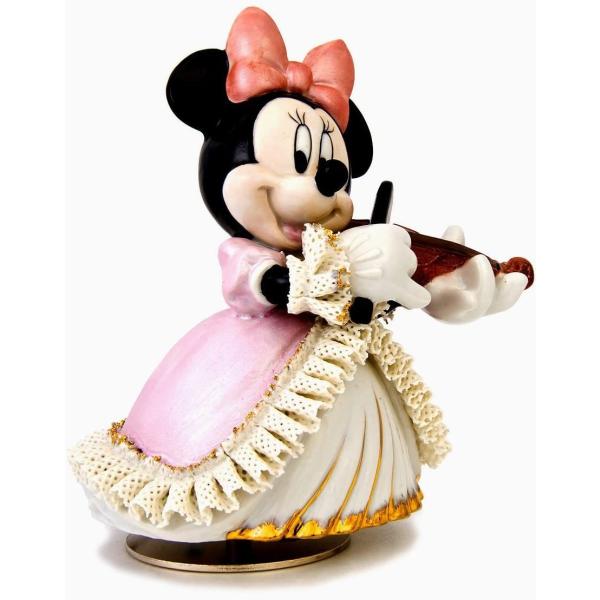 ◆新品　ギフト箱入り◆ディズニー　レースドール　オルゴール　ミニー　バイオリン弾き◆素材：陶磁器◆サイズ：高さ16cm◆生産国：日本◆ギフト箱入り◆ディズニーのヒロイン・ミニーちゃんがヴァイオリンを弾くシーンをモチーフにした「レース人形」と...