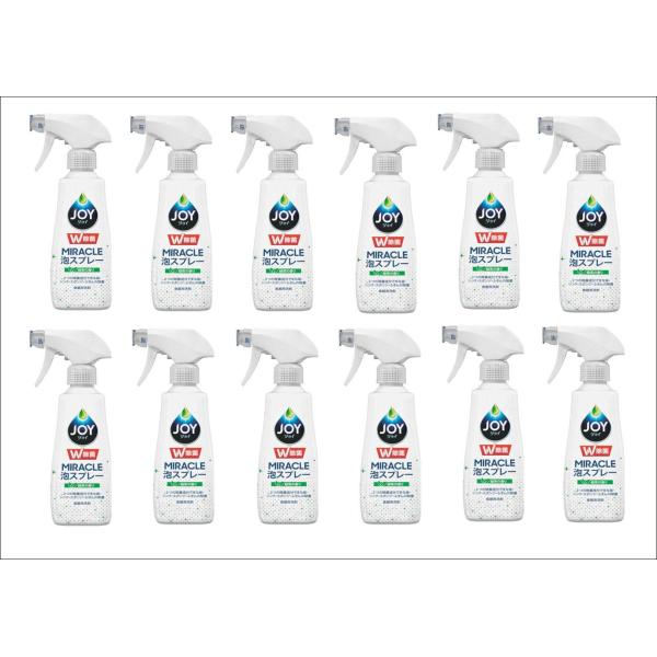 ◆新品　275ml×12個セット◆P&amp;Gジャパン 除菌ジョイ『ミラクル泡スプレー　緑茶の香り（275ml）』を【12個セット】で販売します。◆販売元：P&amp;G◆容量（1個）：275ml◆除菌力のジョイから、待望の除菌泡スプレー...
