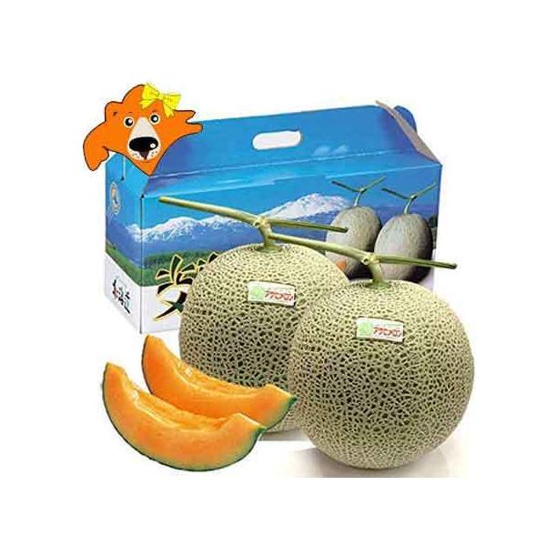 名称：アサヒメロン 追分メロン内容量：アサヒ メロン 2玉 ( 共撰 優品 1玉 1.9kg〜2.0kg ) 化粧箱入保存方法：北海道 赤肉メロン は常温で保管していただき、ツルの先端部分が多少しおれてきたら食べ頃の目安となります。 アサヒ...