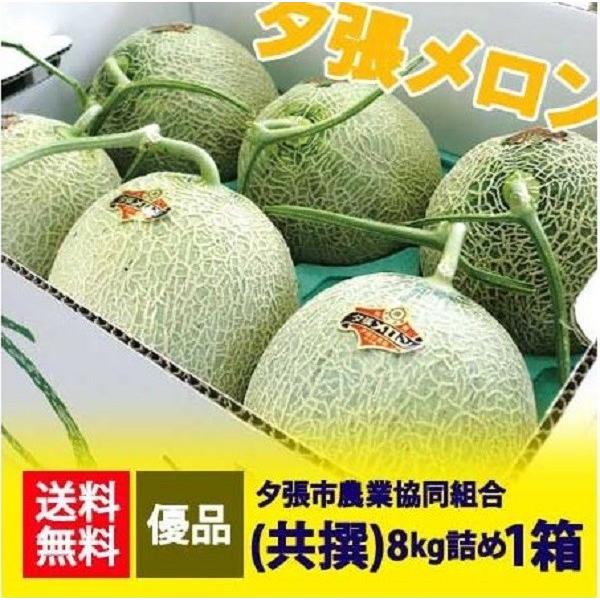 名称：夕張メロン 共撰品 夕張メロン 優品内容量：夕張メロン 8kg 6玉入 1箱(1ケース) 夕張メロン 優規格：夕張農協共撰品 夕張メロン 優品保存方法：メロン は常温で置いてネットの表面が黄色く熟したら冷蔵庫へ、後はメロンをお好みの大...