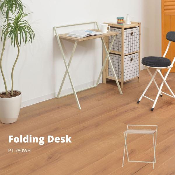 デスクサイズ：W64×D45×H79スペック：スチール(粉体塗装) 合成樹脂化粧合板製造国：中国重量：6kg組み立て有無：完成品組立時間の目安：なし組立にかかる人数の目安：なし付属品：なし