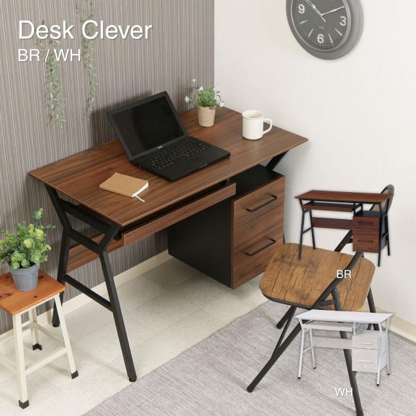 傷や汚れに強いメラミン天板を使用した収納付きデスクスタイリッシュなデザイン【商品サイズ】幅1000×奥行560×高さ720mm【梱包サイズ】1115ｘ620ｘ75【素材】■甲板の表面材:合成樹脂化粧繊維板(塩化ビニル樹脂)　■構造部材(脚部...