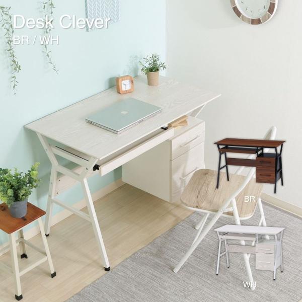 傷や汚れに強いメラミン天板を使用した収納付きデスクスタイリッシュなデザイン【商品サイズ】幅1000×奥行560×高さ720mm【梱包サイズ】1115ｘ620ｘ75【素材】■甲板の表面材:合成樹脂化粧繊維板(塩化ビニル樹脂)　■構造部材(脚部...