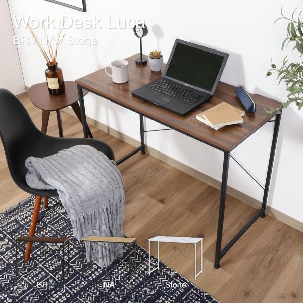 リビングでも使える！シンプルを極めたシックなカラーのワークデスク使いやすいシンプル設計【商品サイズ】幅950×奥行480×高さ720mm【梱包サイズ】1040ｘ550ｘ100【素材】■構造部材:金属(鋼)　■表面加工:エポキシ樹脂塗装　■甲...