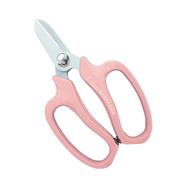 花・枝用鋏のプロフェッショナル仕様、フラワー用ワイヤー(18番手相当)切り付きです。【用途】生花、小枝、フラワー用ワイヤー(18番手相当)のカットが可能な花鋏。【特徴】高級フッ素加工刃でヤニの付着を軽減できます。刃元の凹加工でフラワー用ワイ...