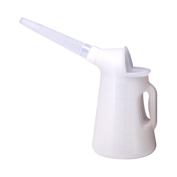 世界初の油さし。水・薬品・接着剤など液体のうつしかえに便利です。【用途】油さし・液体のうつしかえ。【特徴】やわらかな肉厚ビンで復元性抜群です。大きい液受けで移し替えに便利です。余裕のある容量で最高メモリまでいれてもこぼれにくい形状です。バラ...