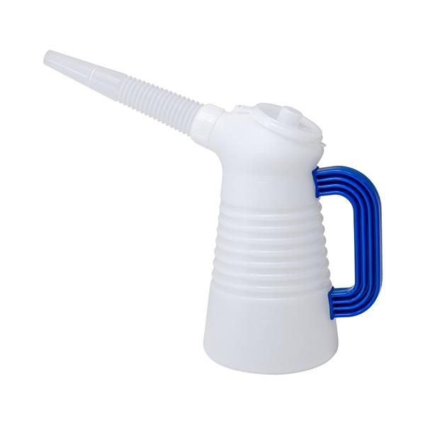 液体の移し替えに、便利です。【用途】油さし・液体のうつしかえ。【特徴】清潔に管理できる蓋つきです。ハンドルの色4色で、中身を使い分けできます。蓋の開閉操作は簡単で、ホコリを防いで清潔に使えます。最高目盛まで液を入れても注入口まで余裕があるの...