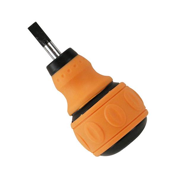 【用途】ネジの締付け、緩め作業。【特徴】ボール形状グリップを掌で包み込む事で、押しながら回しがしやすく、ネジ頭を潰さないようにネジ回し作業できます。【仕様】●サイズ：(−)6mm。●軸長：22mm。●先端マグネット付。【材質】●軸：クローム...