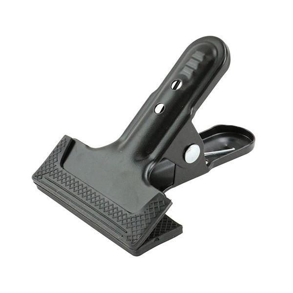 【用途】薄い木材・シートの固定、接着、袋の口止め。【特徴】幅は80mmでワイドな固定ができます。最大口開きは40mmです。点ではなく洗浄に均一な力で固定できます。【仕様】●全長：110mm。●口幅：80mm。●ふところ深さ：45mm。●最大...