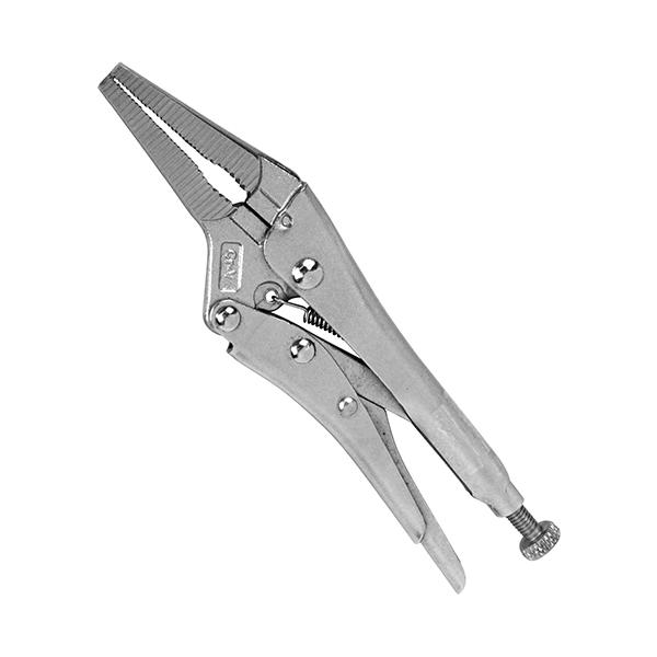 ≪用途≫つかみ、回し、物の固定。≪特徴≫つかみ部が細長く狭い場所での使用に便利です。プライヤーとしてつかむ、廻す等に使用できます。金工用のクランプとして強力な固定ができます。≪仕様≫●サイズ：150mm。≪材質≫●頭部：クロームバナジウム鋼...