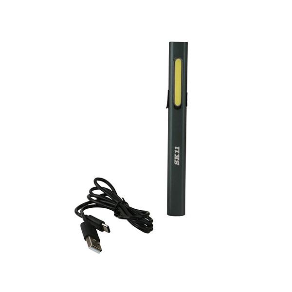 細くて軽い、携帯に便利なペンタイプLEDライトで、ランニングコストが小さい充電式で毎日の使用に最適です。【用途】レジャー、点検、作業、夜間時の照明。【仕様】●全光束：70(トップライト)/170(メインライト)ルーメン。●調光時：20〜17...