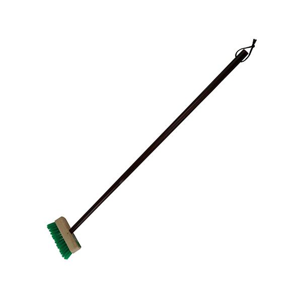 ≪用途≫床掃除等。≪特徴≫頑固な汚れもこすり取ります。スタンダードなデッキブラシです。≪仕様≫●ヘッド幅：180mm。≪材質≫●ヘッド：塩化ビニール。≪注意事項・その他≫