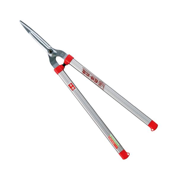 ≪用途≫刈込鋏。≪特徴≫剪定・整枝作業用です。軽量・丈夫な角型アルミパイプ柄です。軽量・丈夫な全身焼入処理済み薄刃です。作業時の負担軽減クッションゴム付きです。便利に使える穴付きパイプエンドキャップです。≪仕様≫●全長：約660mm。●刃長...