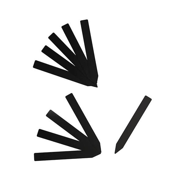 【用途】園芸用ラベル。【特徴】おしゃれな黒色ラベルで植物の雰囲気を変えることができます。植物の名前を書き、プランター等に挿しておくだけのお手軽ラベルです。様々なサイズをご用意しているので、用途に合わせて使用できます。【仕様】●縦書き10枚入...