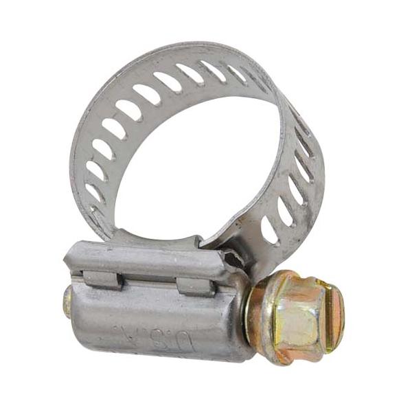 ≪用途≫ポンプパーツ。≪特徴≫ホース連結部分の固定に使用します。≪仕様≫●適用範囲：11〜20mm(3/5インチ)。≪材質≫●輪の部分：ステンレス。●ボルト部分：鉄。≪注意事項・その他≫