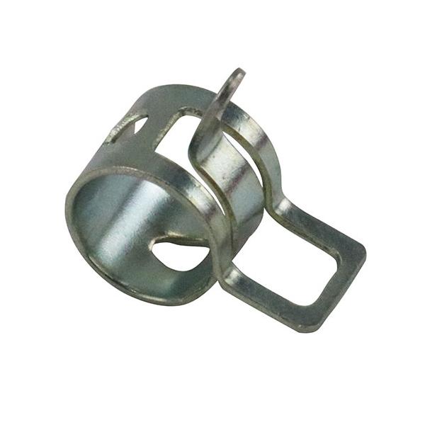 【用途】ホースの固定。【特徴】ペンチ等で、簡単締め付けで作業性が高く、トルク管理が不要です。JIS規格品・低圧タイプです。【仕様】●適合ホース外径：9.6−10.4mm。●表面処理：亜鉛メッキ。【材質】●スチール。【注意事項・その他】素手で...