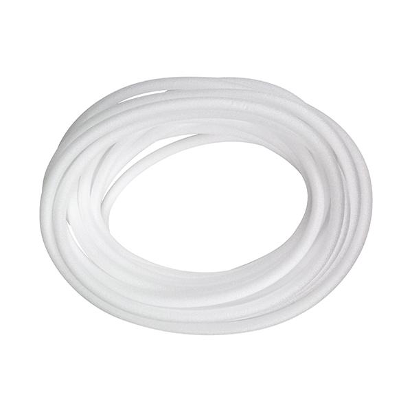 ≪用途≫緩衝材、目地材、芯材、浮力材、保温・保冷材。≪特徴≫軽量で、柔軟性、復元性、緩衝性、弾力性、撥水性、防湿性、浮力性、耐薬品性、断熱性にすぐれています。≪仕様≫●太さ：10パイ。●長さ：10m。●色：白。≪材質≫●ポリエチレン。≪注意...