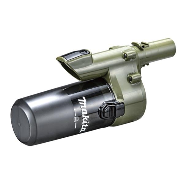 【品名】マキタ ロック付ショートサイクロンアタッチメント【品番】A-72431【カラー】オリーブ【質量】0.28kg【集じん容量】250mL【適用モデル】CL002G、CL001G、CL285FD、CL284FD、CL282FD、CL281...