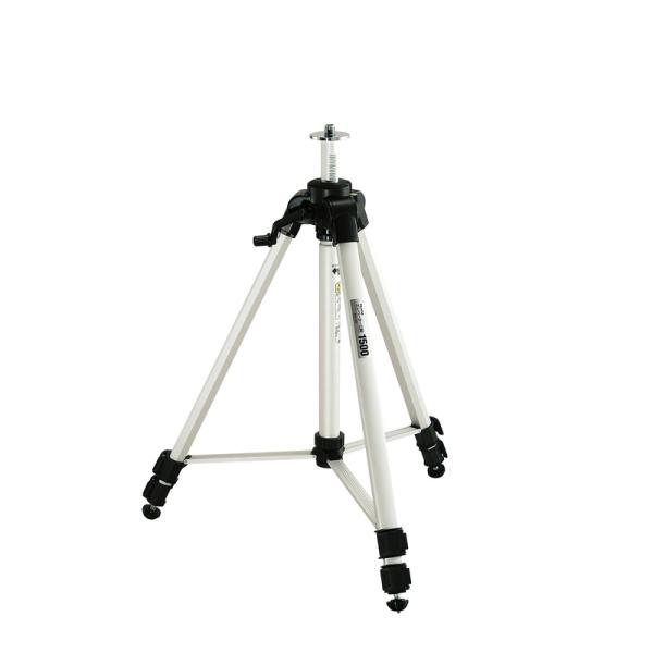 【品名】エレベーター三脚1500【品番】ELV-150【最大使用高さ】約1460mm【最小使用高さ】約535mm【定芯桿】5/8inch【製品重量】1,700g【材質】　本体：アルミ【付属品】専用収納カバー■レーザー墨出し器本体を上下できる...