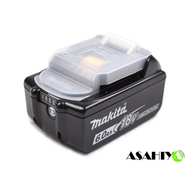 【品名】マキタ リチウムイオンバッテリ 18V 6.0Ah BL1860B【品番】 A-60464※こちらの商品はセットばらし品です。※説明書・外装箱は付属いたしません。■残量表示＋自己故障診断診断■マキタ正規品