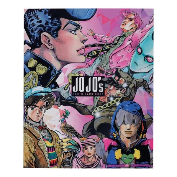 JOJOの世界が堪能できる！全16種のフォトカードが封入された豪華版！カード：約横88mm×縦108mmフォトカードBOOK：(閉じた状態)約横209mm×縦257mm×厚さ4mm素材：紙