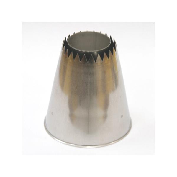 サルタン口金、シェルタン口金とも呼ばれている二重の口金です。一般的にへそ高とへそ低があり、へそ高は主にプチガトーの仕上げなどに便利です。また、へそ低はクッキー等によく使用されます。材質：18-8ステンレス生産国：韓国         材質 ...