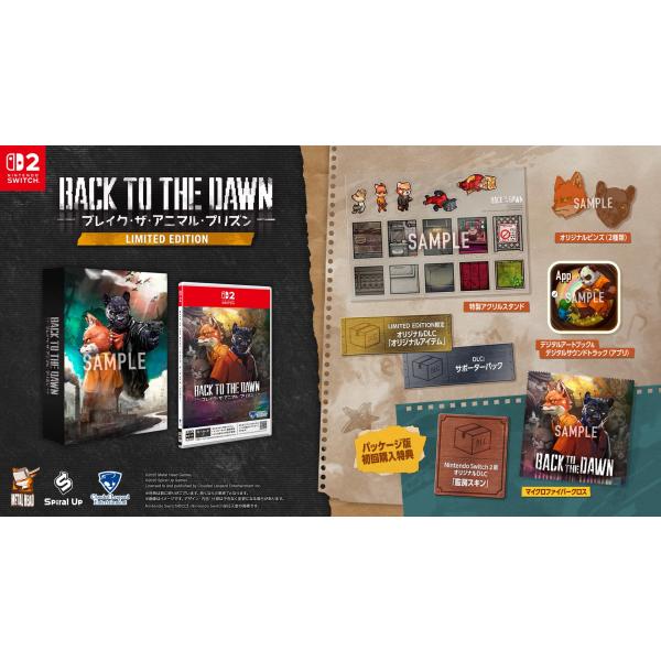 【発売日：2026年03月05日】＜【NS2】Back to the Dawn〜ブレイク・ザ・アニマル・プリズン〜 LIMITED EDITION＞＜ニンテンドースイッチ2(NS2)＞＜ロールプレイングゲーム＞＜クラウディッドレパードエンタ...