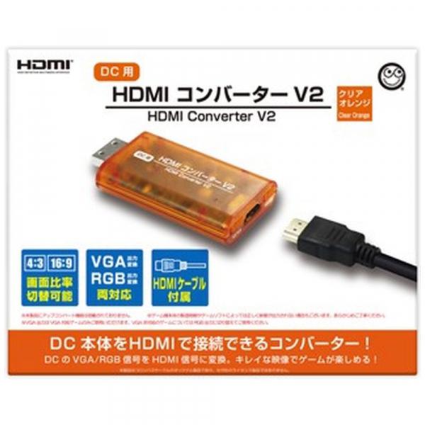 【発売日：2024年11月29日】[1〜2営業日※在庫品]＜【DCHD】【DC用】HDMIコンバーターV2(クリアオレンジ)＞＜ドリームキャストハード(DCHD)＞＜アクセサリー＞＜コロンバスサークル＞＜好評発売中＞