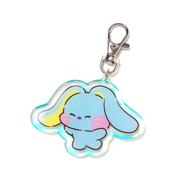 お取り寄せに[5〜9営業日前後]【40％OFF】＜【keyholder_chain】NJ_bunini(BLUE)アクリルキーチェーン＞＜キーホルダー/チェーン(keyholder_chain)＞＜キーホルダー＞＜LINE Friends ...