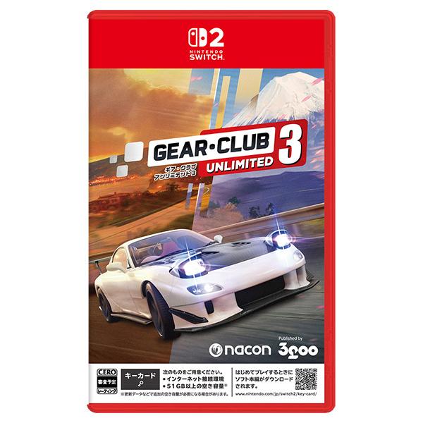 【発売日：2026年02月19日】[1営業日※在庫品]【10％OFF】＜【NS2】GEAR・CLUB UNLIMITED 3＞＜ニンテンドースイッチ2(NS2)＞＜レーシングゲーム＞＜3goo＞【メール便】OK＜好評発売中＞