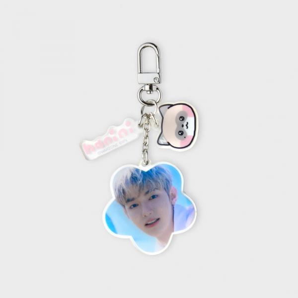 お取り寄せに[5〜9営業日前後]【15％OFF】＜【keyholder_chain】ZEROBASEONE アクリルキーリング with zeroni ZHANG HAO＞＜キーホルダー/チェーン(keyholder_chain)＞＜キーホ...