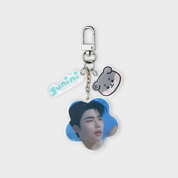 お取り寄せに[5〜9営業日前後]【15％OFF】＜【keyholder_chain】ZEROBASEONE アクリルキーリング with zeroni PARK GUN WOOK＞＜キーホルダー/チェーン(keyholder_chain)＞...