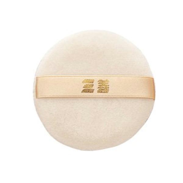 ソフティＳ　　直径70mm　厚さ18mmフェイスパウダーをおさえるためのパフです。ソフティＳは粉白粉のケース、パウダーケースに入るサイズです。（アクリル/コットン）【使用方法】フェイスパウダーをパウダーパフ ソフティS/ソフティに揉み込んで...