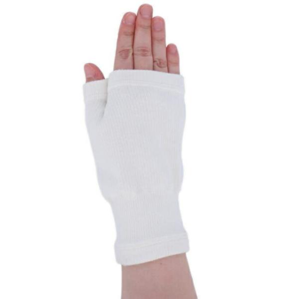 適度なしめつけで、ズレにくく着用部分をしっかり守ります。夏は爽やか、冬は暖かく、オールシーズン快適に使用できます。【カラー】ホワイト　【素　材】アクリル、ナイロン、毛、ポリエステル、ポリウレタン【サイズ】フリー　※お取り寄せ商品のため、発送...