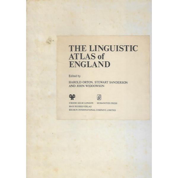 著者名: Harold Orton, Stewart Sanderson and John Widdowson  出版者: University of Leeds  出版年: 1978  版表示:  シリーズ:    函にヤケ、スレ、シミ、...