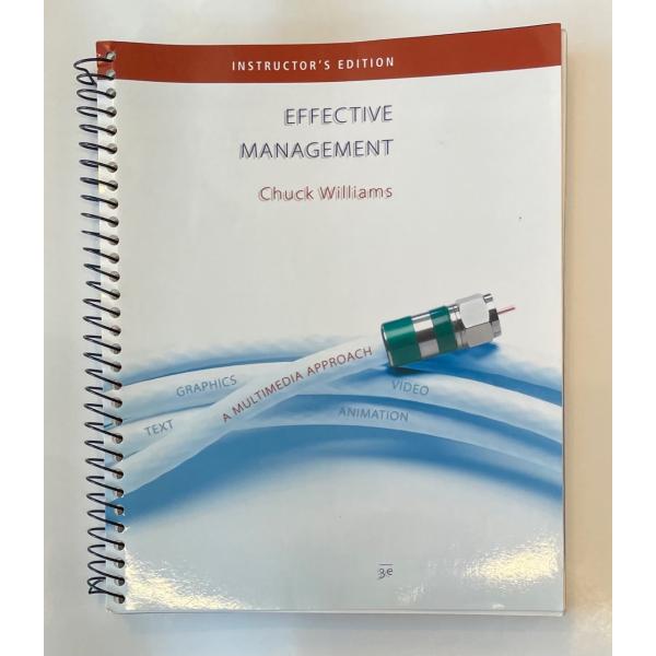 著者名: Chuck Williams  出版者: Thomson Learning  出版年: 2008  版表示: 3rd edicion  シリーズ:    表紙・裏表紙にスレ・小傷。扉ページの名前の書き込みを塗りつぶした跡。本文は使...