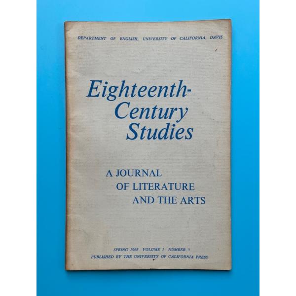 著者名: American Society for Eighteenth-Century Studies  出版者: University of California  出版年: 1968   背表紙に強いヤケ。表紙・裏表紙に軽いヤケ。天地...