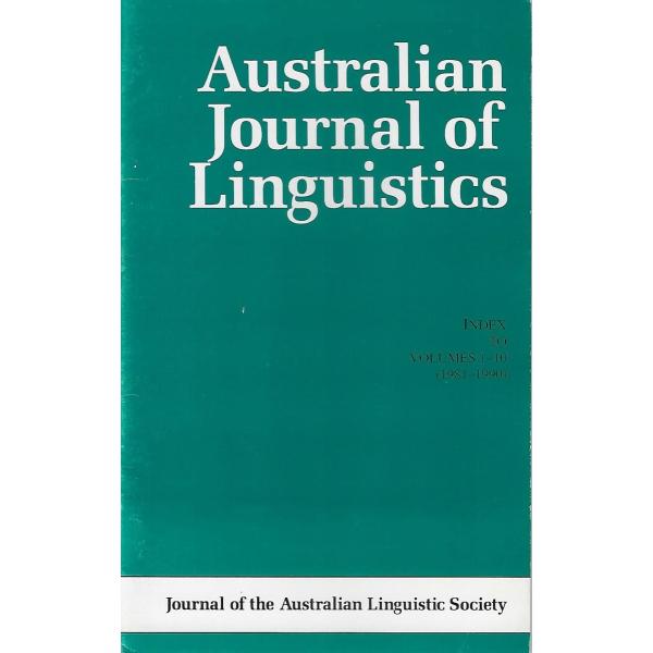 著者名: Australian Linguistic Society  出版者: Australian Linguistic Society  出版年: 1981  版表示:  シリーズ:    表紙・裏表紙・背にスレ、ヤケ、薄い汚れがあり...