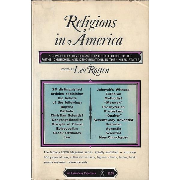著者名: edited by Leo Rosten  出版者: Simon and Schuster  出版年: 1963  版表示:  シリーズ: 表紙・裏表紙・背に経年によるヤケ・シミ・擦れがあります。天・地・小口に薄いヤケ・シミがあり...