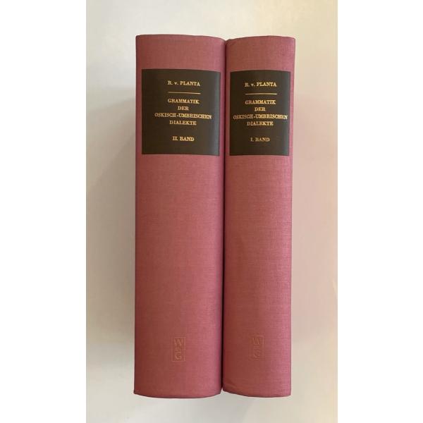 著者名: Robert von Planta 出版者: de Gruyter  出版年: 1973   Bd 1: Einleitung und Lautlehre.  Bd 2: Formenlehre, Syntax, Sammlung...