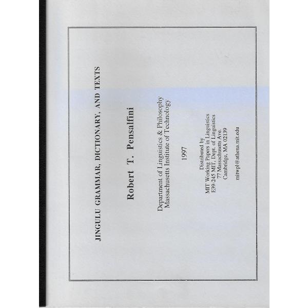 著者名: by Robert J. Pensalfini  出版者: MIT Document Services  出版年: c1997  版表示:  シリーズ:   表紙全体に軽いヤケ、薄汚れ・折れ癖。表紙端に軽いスレ・薄い折れ跡。天地、...