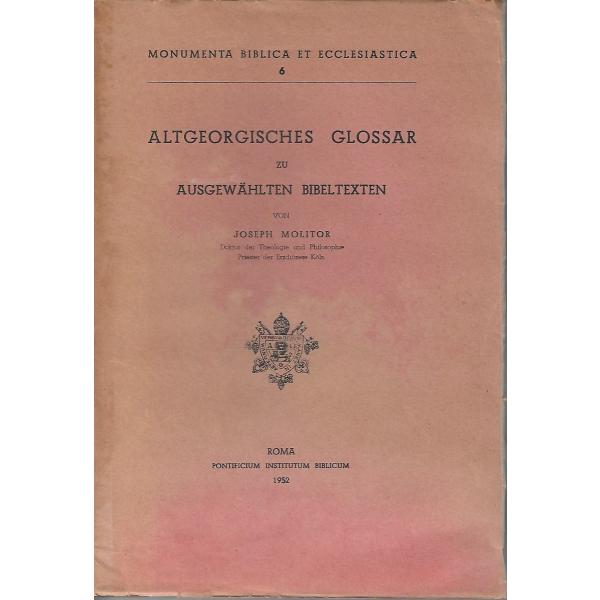 著者名: von Joseph Molitor  出版者: Pontificium Institutum Biblicum  出版年: 1952  版表示:  シリーズ: Monumenta Biblica et Ecclesiastica...