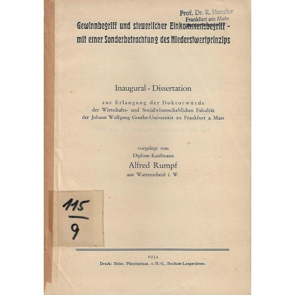 著者名: Rumpf, Alfred  出版者: Frankfurt a.M  出版年: 1934  版表示:  シリーズ:   経年劣化により全体的に古びております。表紙全体にヤケ。表紙にシールが貼られています。表紙に押印がされています。...
