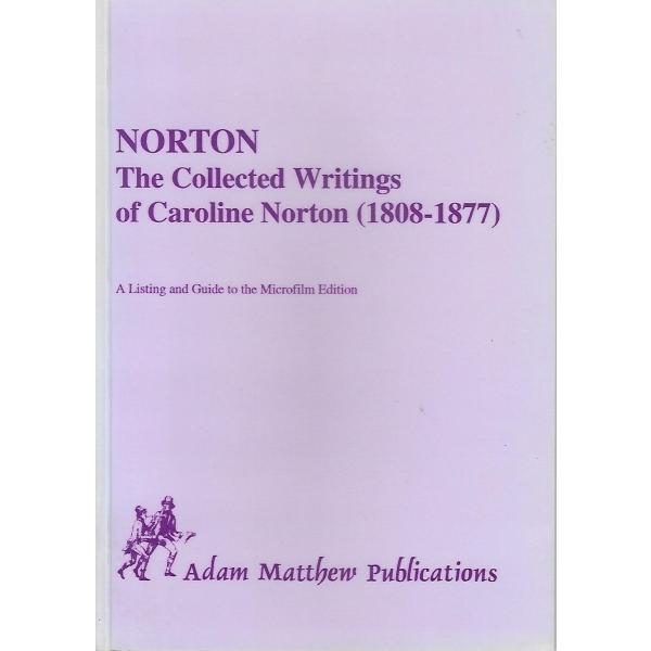 著者名: Norton  出版者: Norton: the Collected Writings of Caroline Norton, 1808-1877  出版年: 1999  版表示:  シリーズ:   表紙の色褪せ、変色が見られます...