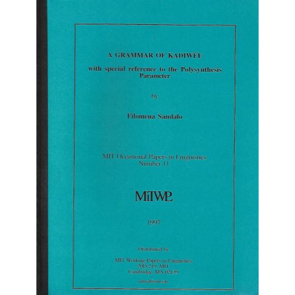 著者名: F. Sandalo  出版者: MIT  出版年: 1997  版表示:  シリーズ: MIT Occasional Papers in Linguistics 11  表紙全体に軽い色褪せ。表紙端に軽いスレ。天地、小口に若干の...
