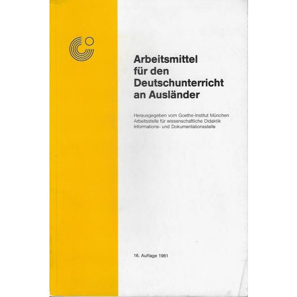 著者名: Goethe-Institut e.V. Informationszentrum Zentralverwaltung   出版者: Berlin Langenscheidt  出版年: 1981  版表示: 16 シリーズ:   ...
