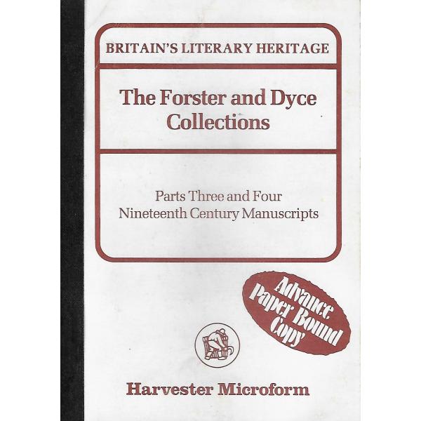 出版者: Harvester Press Microform Publications  出版年: 1987  シリーズ: Britains Literary Heritage   表紙・裏表紙に軽いヤケ。天地・小口に軽い変色と薄いシミが多...
