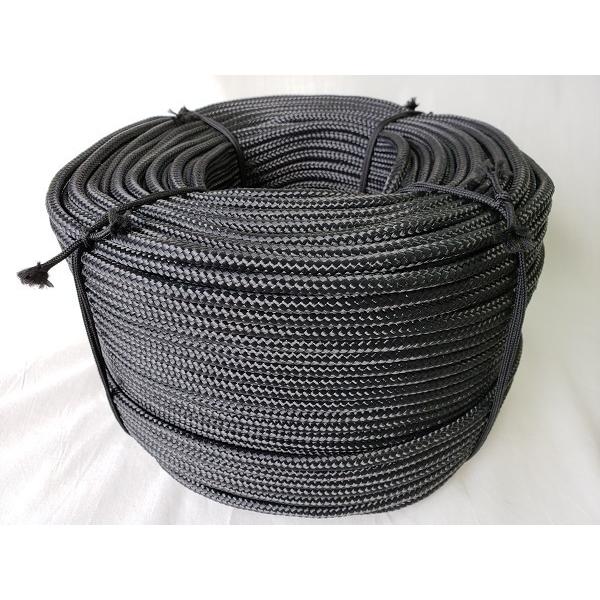 ・この商品は長さが規格（100ｍ）に満たない為、限定特価にてご提供致します。長さ以外の品質は通常品と同じです。・安心！！高品質！・中にロープを入れ、外側をさらに2重に織り込むことで丈夫さと軟らかさを兼ね備えたポリエステル16打太さ8mmロー...