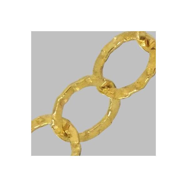 パーツ名：　K14GF（1/20） チェーン 　鎚目ラウンド 5mm幅素材：：K14GF（1/20）メッキ：−サイズ線径：0.8mmチェーン幅：約5mm販売単位：10cm単位　（価格は10cmあたり） 例：40cm → 4、1m → 10カ...